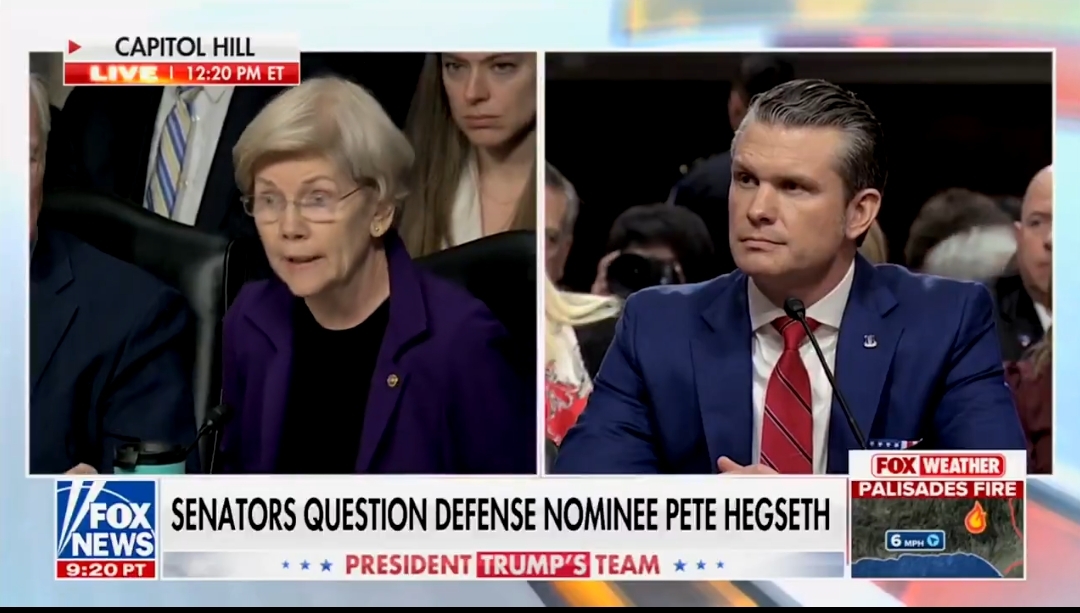 Hearing Room Erupts in Laughter as Pete Hegseth Turns Elizabeth Warren ...